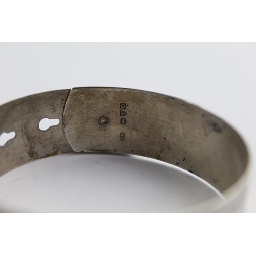 Antique Sterling Silver Charles Horner Buckle Bangle With Chester ...