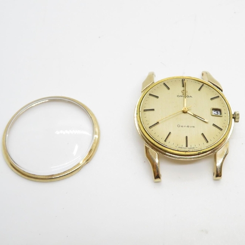 Omega 9ct gold gents vintage 9ct gold w/watch lead handwind working ...