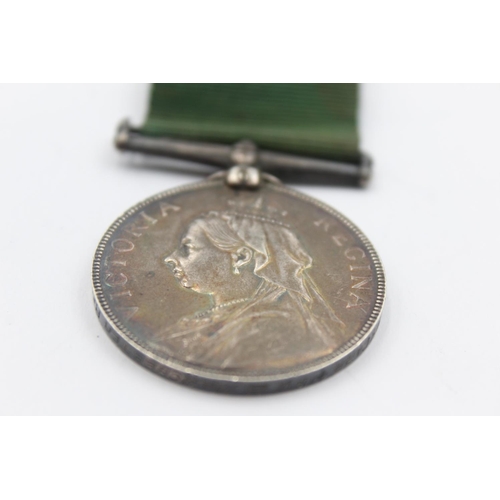 Antique Victorian Volunteer Long Service Medal Named