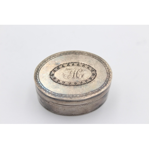 Antique George III Hallmarked 1796 London STERLING SILVER Patch / Pill ...