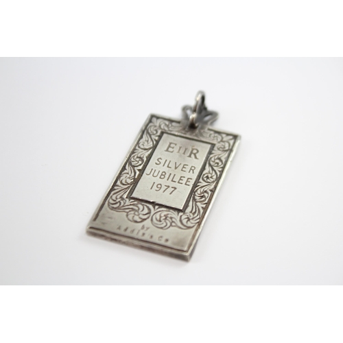 A Collection Of Silver Jewellery Including 1977 Jubilee Pendant