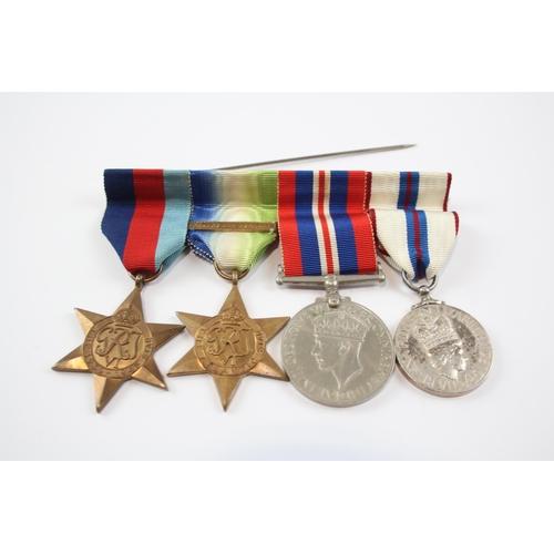 Mounted WW2 ER II Medal Group. INC Atlantic Star - France and Germany ...
