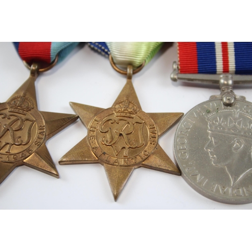 Mounted WW2 ER II Medal Group. INC Atlantic Star - France and Germany ...