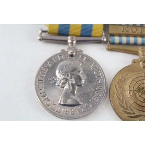 Mounted ER.II Korea Medal Pair, Queens Korea Named C/SSX 868489 F.W. Barlow