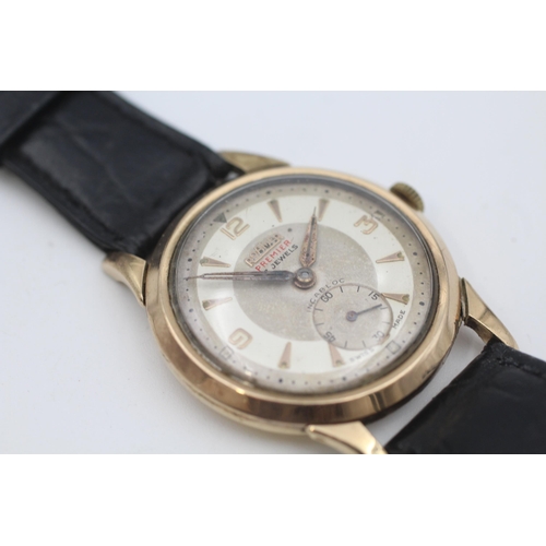 ROAMER PREMIER 9ct Gold Gents Vintage WRISTWATCH Hand-wind WORKING
