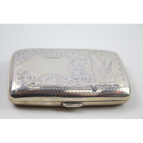 Late Victorian 1901 Birmingham Sterling Silver Cigarette Case w ...