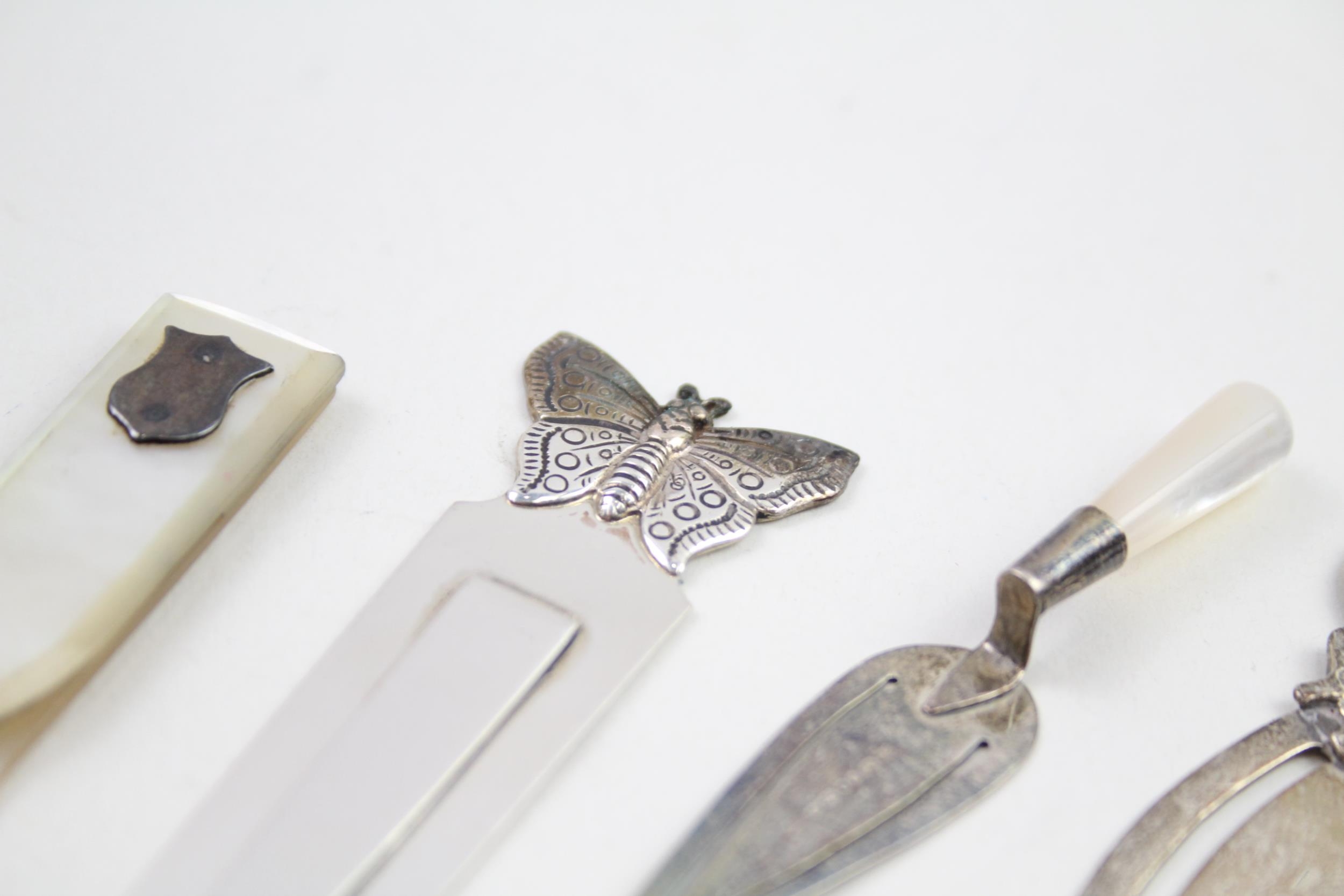 4 x Antique / Vintage Hallmarked .925 STERLING SILVER Bookmarks (32g)