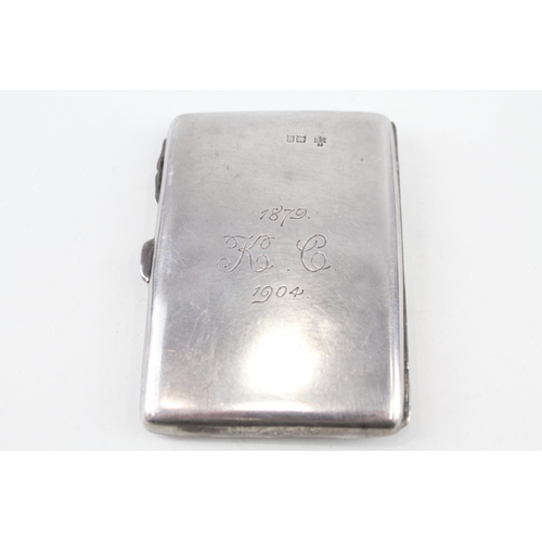 Edwardian Arts & Crafts 1903 London Sterling Silver Card Case Enamel ...