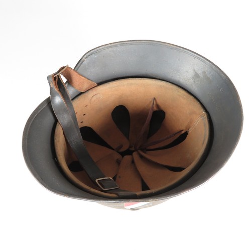 WW2 Era German Steel Helmet with Liner & Strap