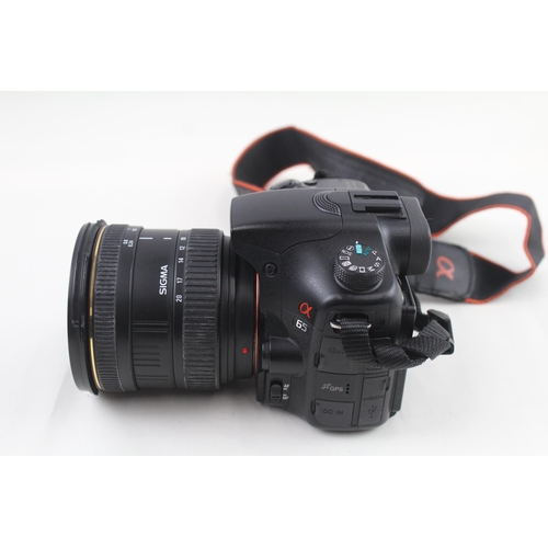 Sony A65 DSLR Digital Camera Working w/ Sigma 10-20mm F/4-5.6 DC