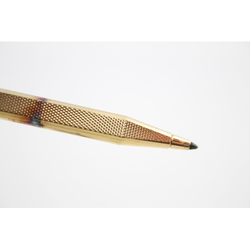 Vintage DUNHILL Gold Plated Ballpoint Biro Pen w/ .925 Sterling Silver ...