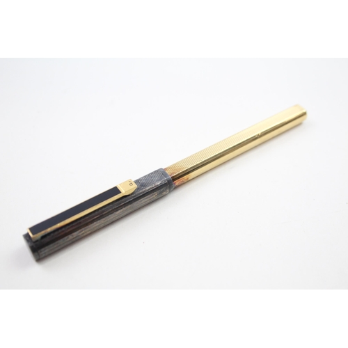 Vintage DUNHILL Gold Plated Ballpoint Biro Pen w/ .925 Sterling Silver ...