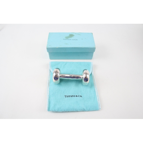 Vintage TIFFANY & CO. Stamped .925 Sterling Silver Plain Baby Rattle ...