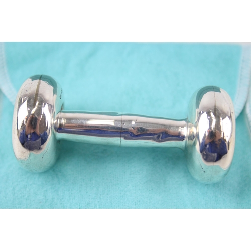Vintage TIFFANY & CO. Stamped .925 Sterling Silver Plain Baby Rattle ...