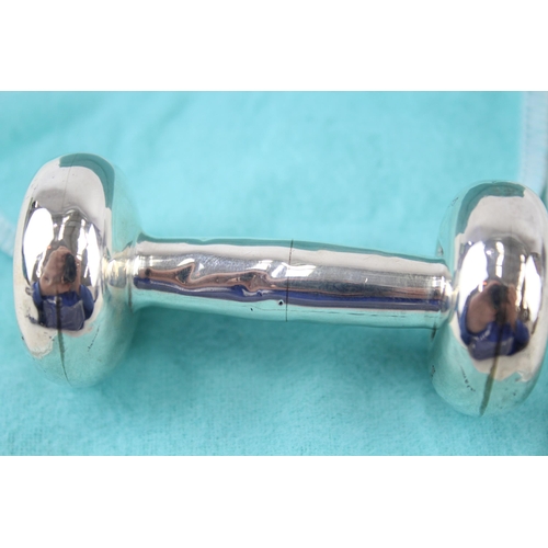 Vintage TIFFANY & CO. Stamped .925 Sterling Silver Plain Baby Rattle ...
