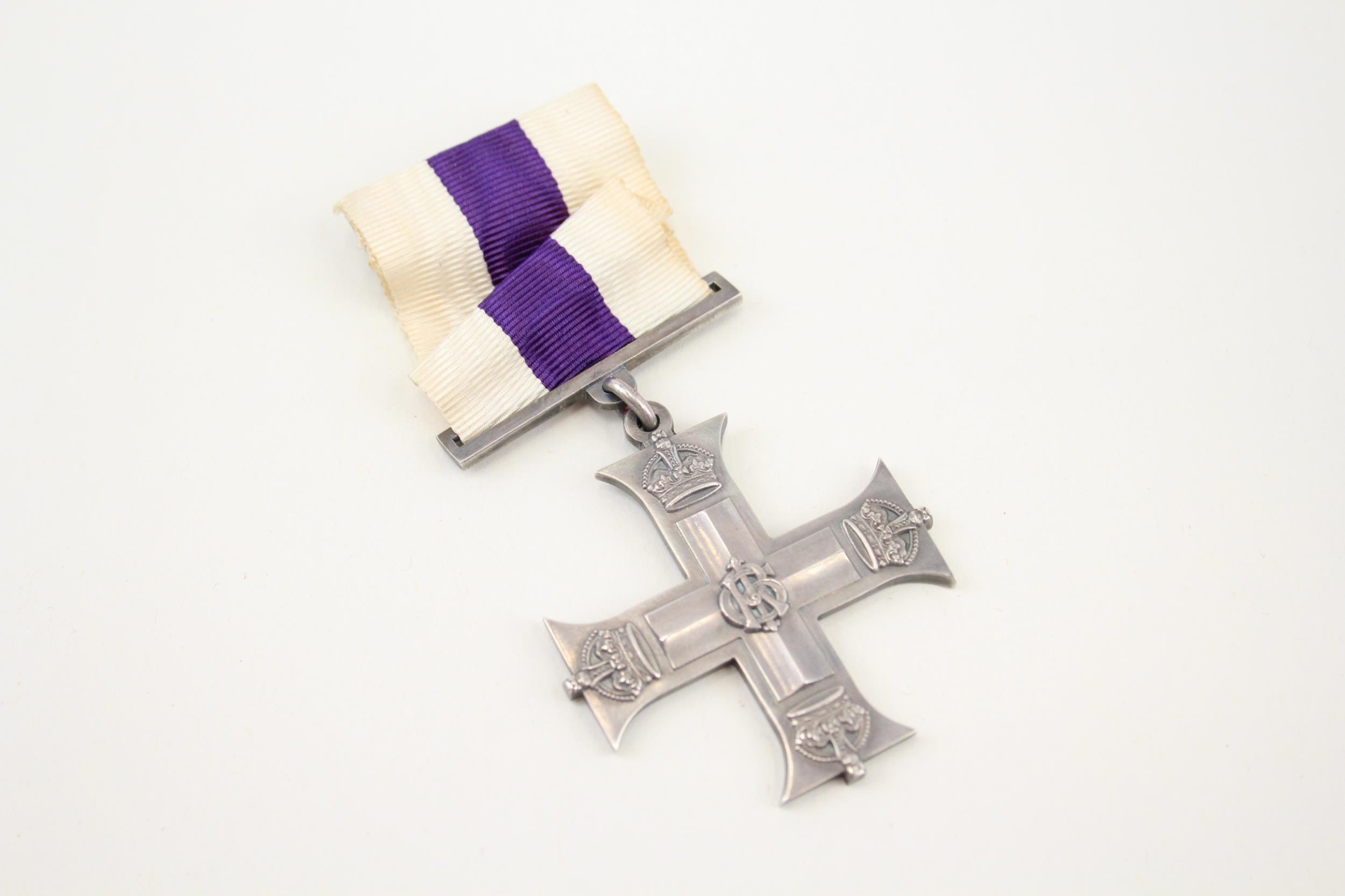 WW1 Military Cross, Engraved, Capt George Philip Baines, Durham L.I 1918