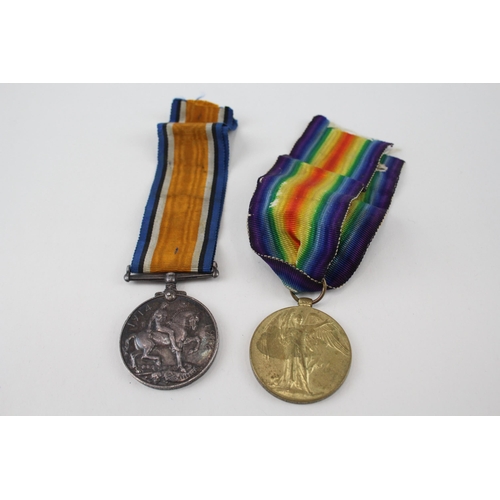 WW1 Medal Pair & Original Ribbons Named S 21533 Pte J. Richardson Gordons