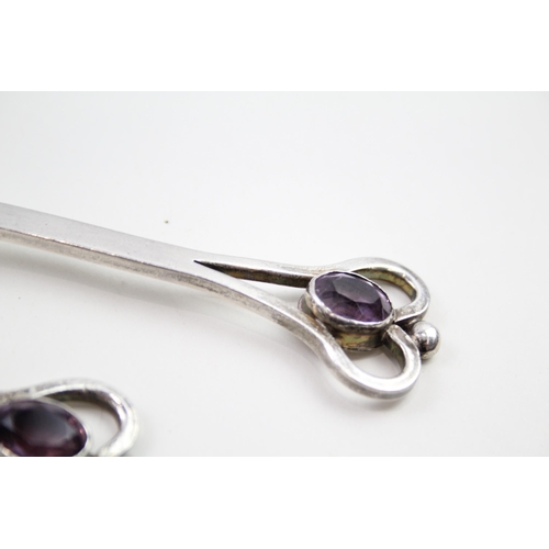 2 x Arts & Crafts Albert Edward Bonner 1913 London Sterling Silver ...