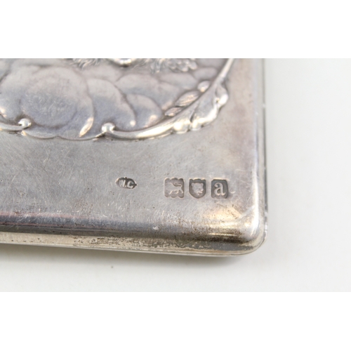 Victorian 1896 London Sterling Silver Cherub Detailed Pocket Notebook ...