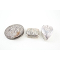3 x Antique / Vintage Hallmarked .925 Sterling Silver Pill / Trinket ...
