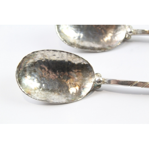 Pair of MICHAEL ALLEN BOLTON 2005 London Sterling Silver Wasp Spoons (105g)