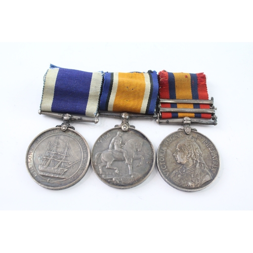 Mounted Boer War-Edward VII-WW1 Navy Medal Group QSA GH Winder PO HMS ...