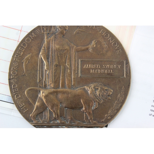 WW1 1914 Mons Star Bar Trio & Death Plaque w/ Research