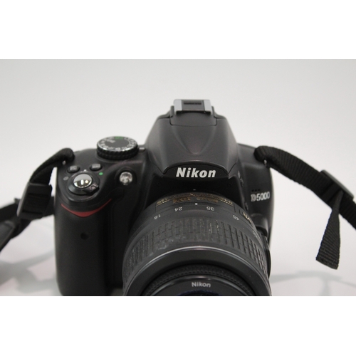 Nikon D5000 DSLR Digital Camera Working w/ Nikon AFS Nikkor 18-55mm F/3 ...