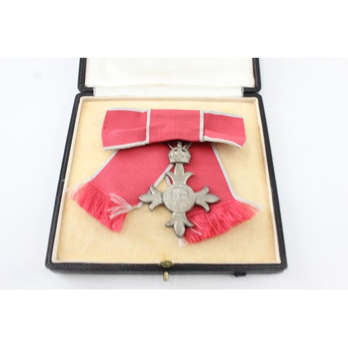 Boxed Ladies Civil MBE Medal By Royal Mint