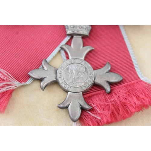 Boxed Ladies Civil MBE Medal By Royal Mint