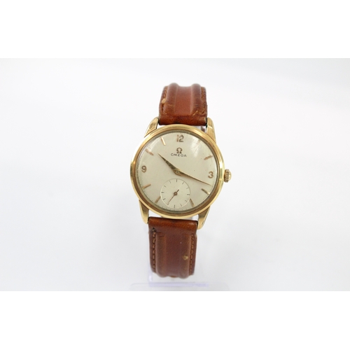 Omega Small Seconds Gold Tone Watch Hand-Wind WATCH RUNS