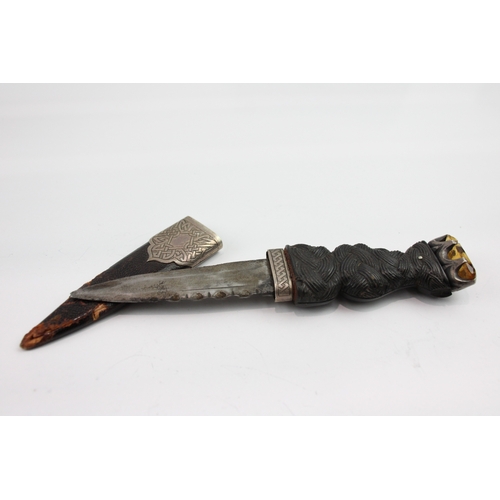 Antique / Vintage .925 Sterling Silver Scottish Skean DHU Knife ...