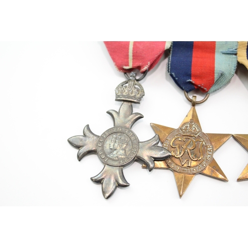 Mounted Military MBE Group w/ MBE Box & Award Letter SQMS William Pitt ...