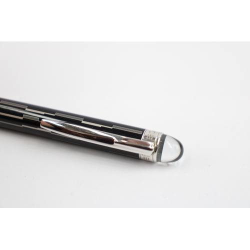 Montblanc Starwalker Black & Grey Stripe Ballpoint Pen / Biro WRITING ...