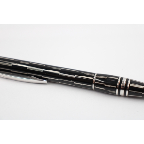 Montblanc Starwalker Black & Grey Stripe Ballpoint Pen / Biro WRITING ...