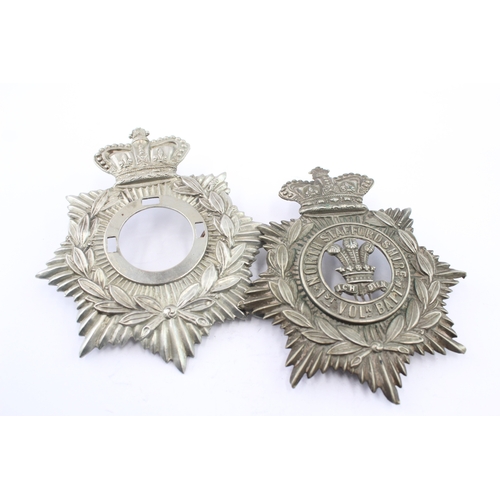 Victorian White Metal Volunteer Helmet Plates Inc 1st Vol Battn N ...