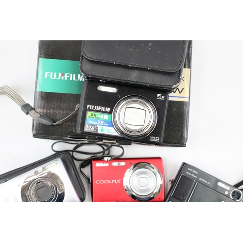 Assorted Digital Compact Cameras Inc Canon, Sony, Nikon & Fujifilm Etc x 5