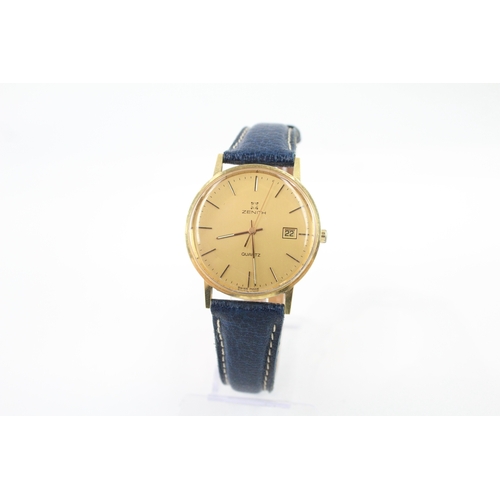 Zenith 18K Gold Watch Quartz WATCH RUNS