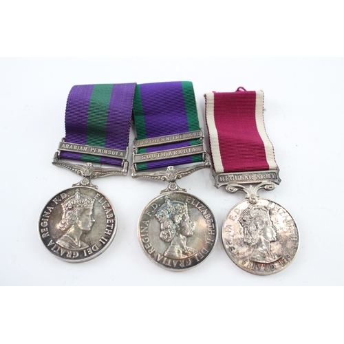 ER II Mounted GSM & Army Long Service Medal Group Named To Gough QOH-RASC