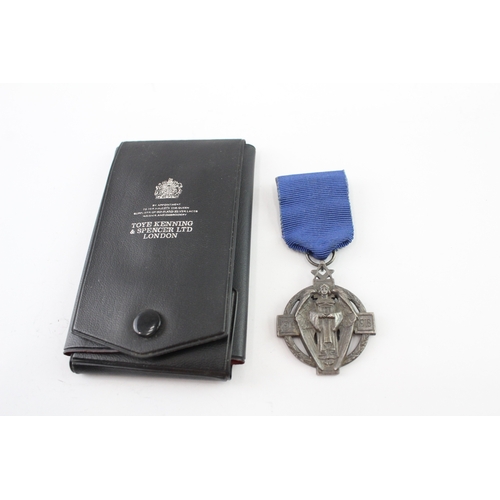 Sterling Silver Masonic 1914-1918 Hallstone Jewel 33g