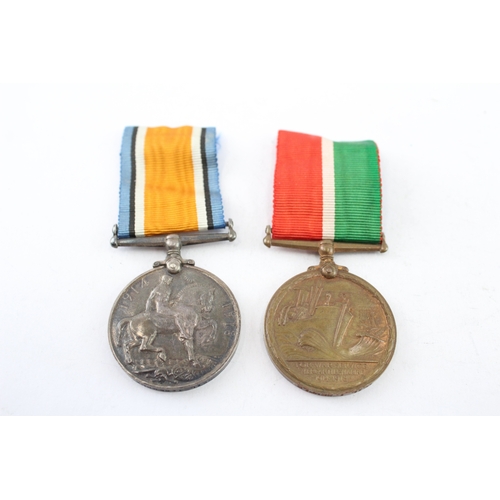 WW1 Mercantile Marine Medal Pair Named To Neil. T Semple