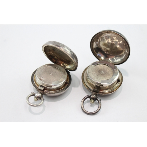 2 x Antique Hallmarked .925 Sterling Silver Sovereign Cases (29g)