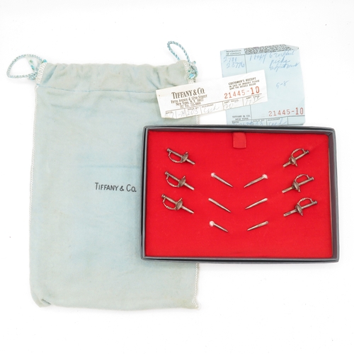 Sterling Silver Sword Cocktail Pick Set in Original Box (98g inc box)