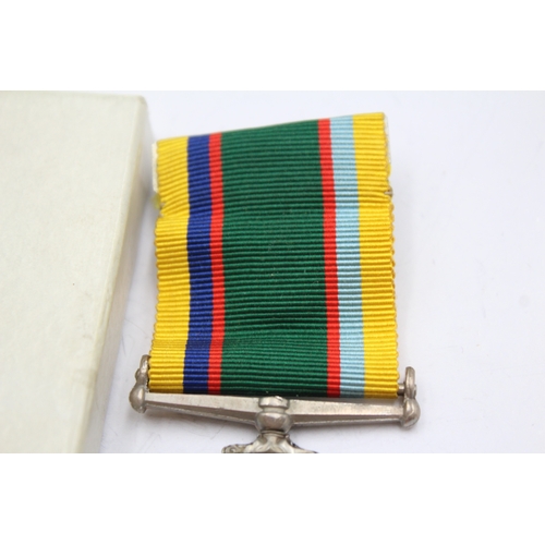 Boxed ER II Cadet Forces Medal Named- A.A Buchanan ACF