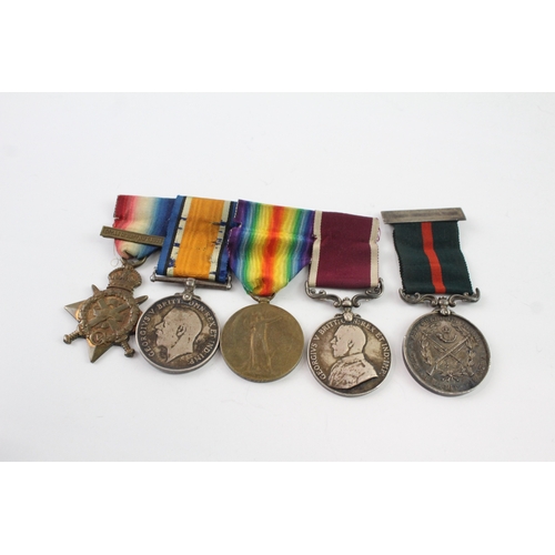 WW1 1914-15 Star Trio & Death Plaque Named- 14621 Pte Angus McArthur R ...
