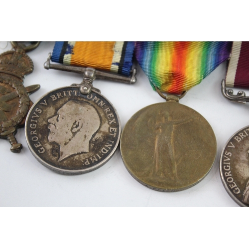 WW1 1914-15 Star Trio & Death Plaque Named- 14621 Pte Angus McArthur R ...