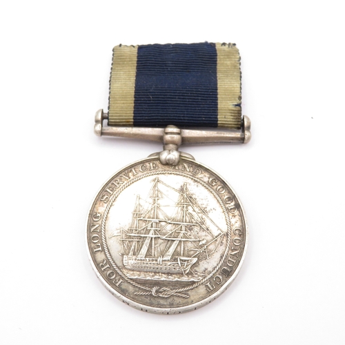 Victoria Long Service Good Conduct Medal HMS Alexandra - G. Locke