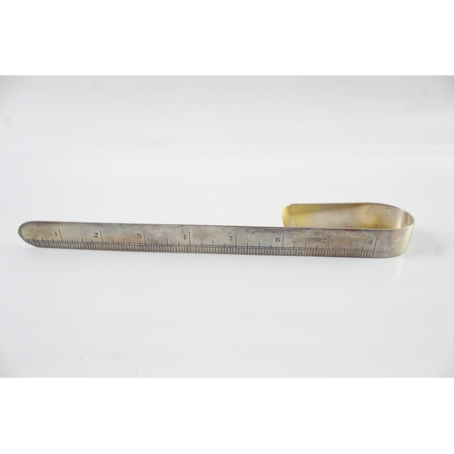 Edwardian .925 Sterling Silver Novelty Bookmark / Ruler 72g