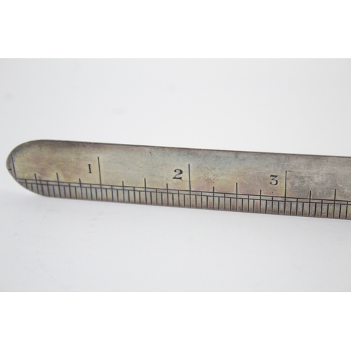 Edwardian .925 Sterling Silver Novelty Bookmark / Ruler 72g