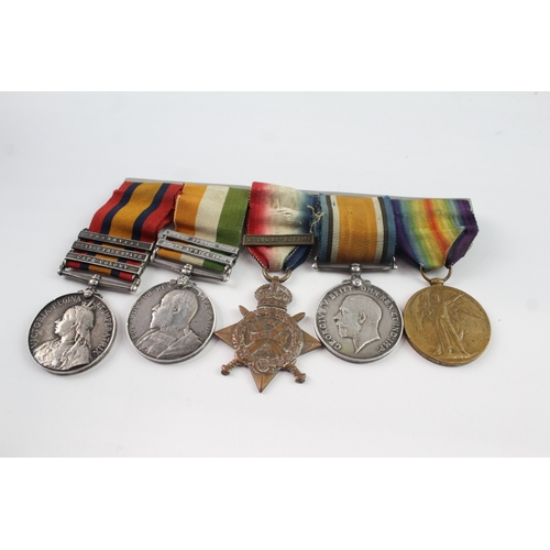 Mounted Boer War WW1 1914 Star Trio Medal Group Gnr W E Haddock RFA RA